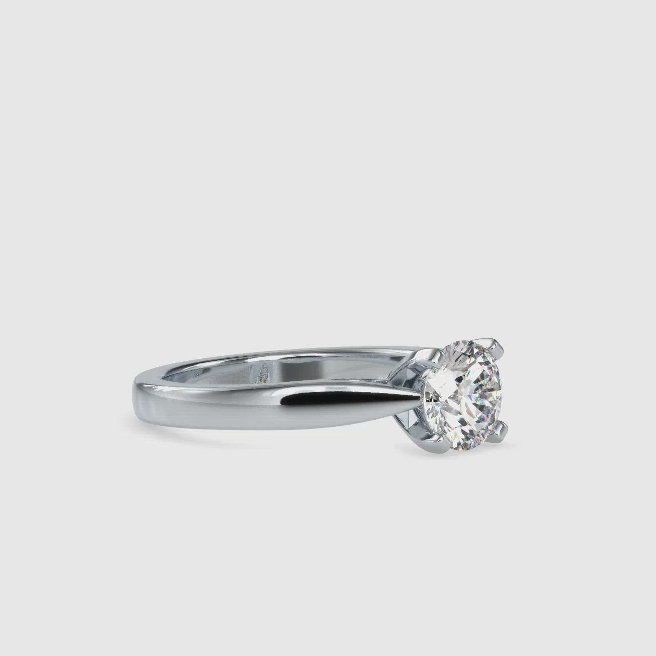 Buy Dia Moissanite & Lab Diamond Solitaire Ring | Vai Ra